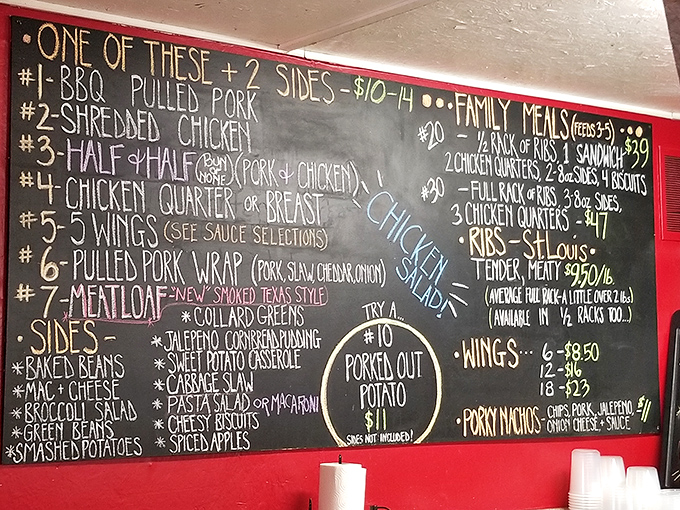 That chalkboard menu isn't just decoration &ndash; it's your roadmap to smoky paradise.