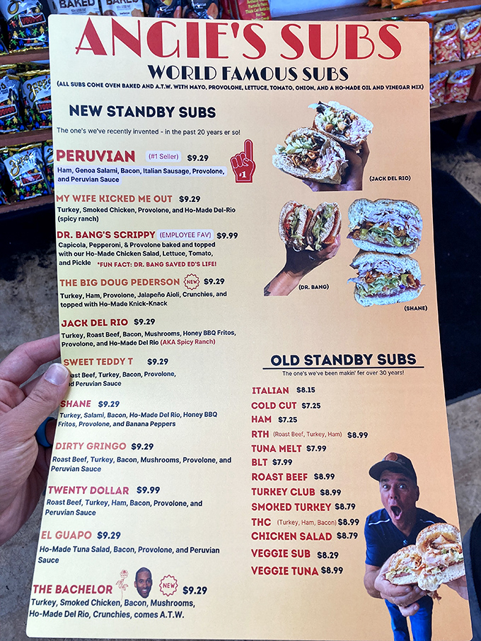 When sandwich names include "My Wife Kicked Me Out," you know you're in for something special.