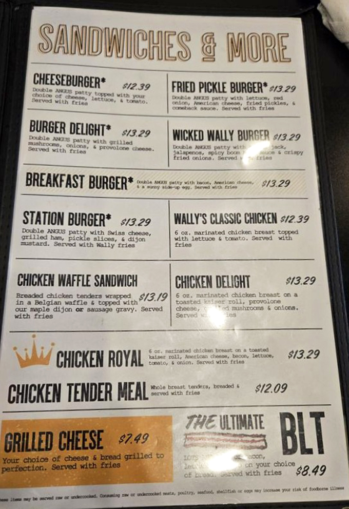 The sandwich menu reads like poetry to the lunch crowd. Each description a haiku of potential satisfaction.