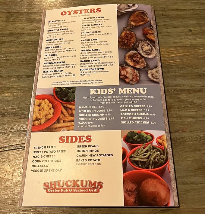 Decisions, decisions - but honestly, you can't go wrong with anything on this menu of Gulf treasures.