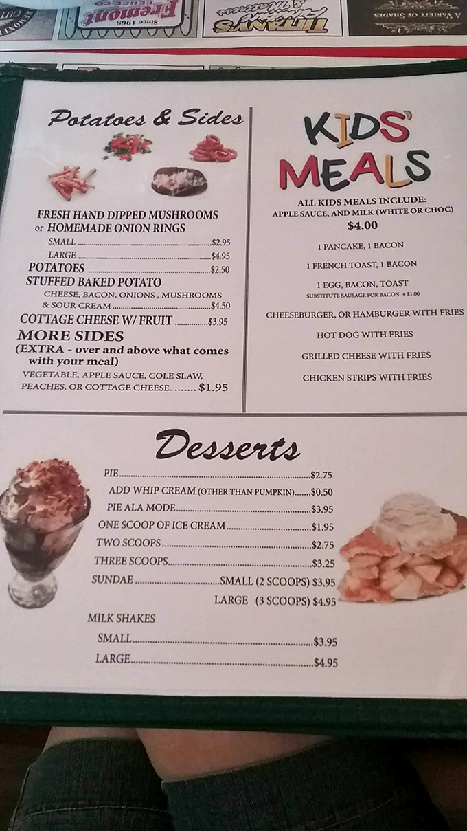 A menu that reads like your favorite food memories, with prices that won't require a second mortgage.