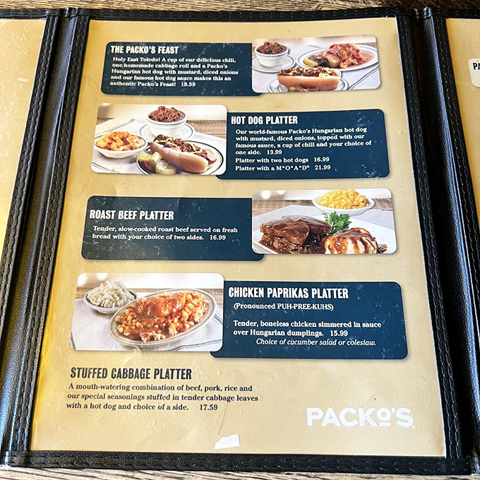 This menu reads like a love letter to your stomach &ndash; each item promising more deliciousness than the last.