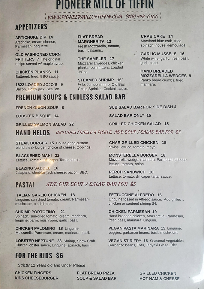 A menu that reads like a love letter to both land and sea lovers everywhere.