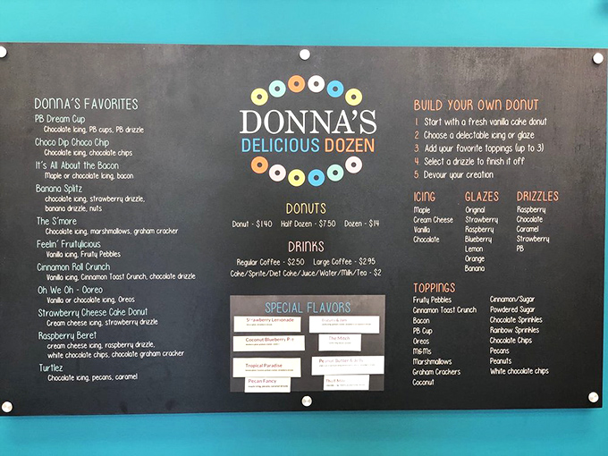 This menu board isn't just a list&mdash;it's a roadmap to happiness with options that range from classic to "where have you been all my life?" 
