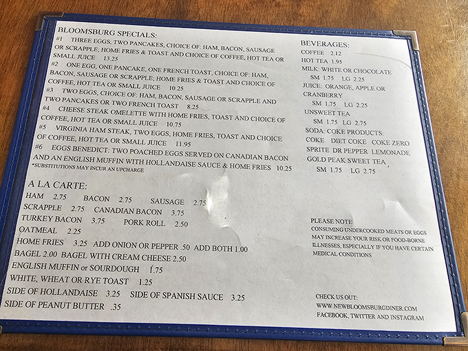 The menu reads like a love letter to American breakfast classics &ndash; no molecular gastronomy here, just honest food that's stood the test of time.