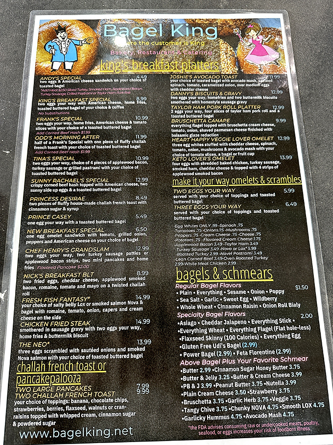 This isn't just a menu&mdash;it's a manifesto of morning possibilities, where every breakfast dream from "Andy's Special" to "Pancakepalooza" awaits.