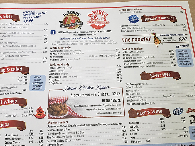 This menu reads like a greatest hits album of comfort food classics.