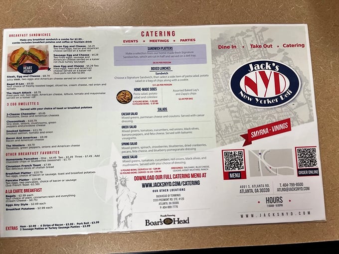 The menu reads like a love letter to deli classics &ndash; breakfast sandwiches, Reubens, and homemade sides that would make any New Yorker nod in approval. 