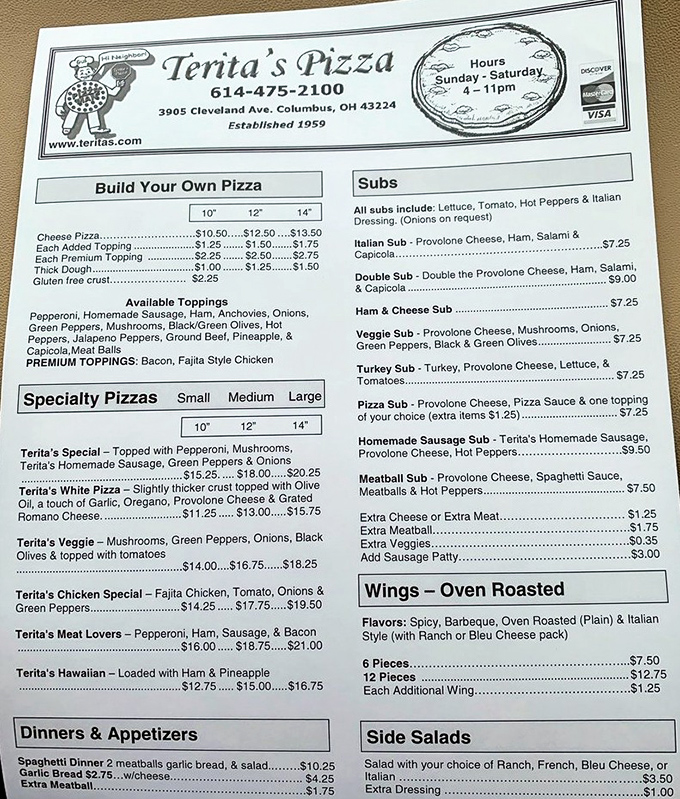 A menu that hasn't surrendered to food trends or gimmicks. This is pizza democracy &ndash; straightforward choices that respect your intelligence and your appetite.