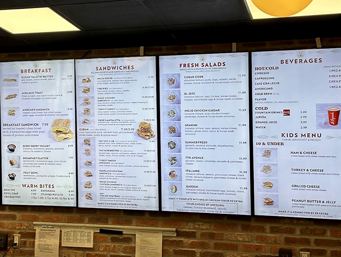 The menu board—a roadmap to culinary paradise where decisions are impossible and "I'll take one of everything" becomes a legitimate ordering strategy.