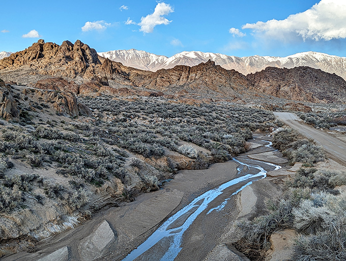 Nature's perfect picture frame: Mobius Arch in the Alabama Hills creates a living postcard with Mount Whitney posing majestically in the background.