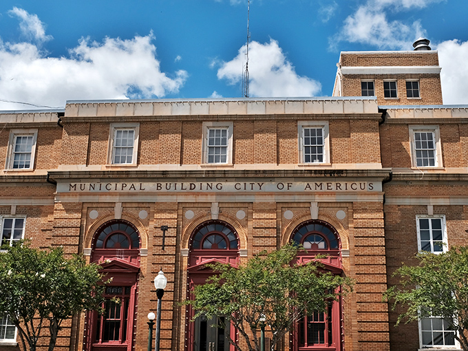 The Municipal Building stands as Americus's brick-and-mortar exclamation point. Those arched windows have witnessed nearly a century of local government in action.