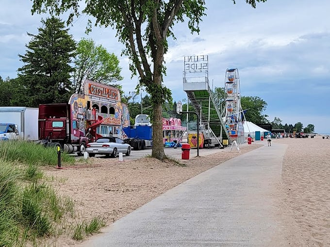 Nothing says "summer in Wisconsin" quite like carnival rides on the beach&mdash;where lake breezes cool the thrill of the Ferris wheel.