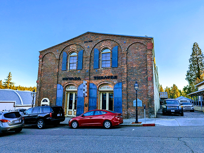 This isn't just a brick building&mdash;it's a time capsule with blue shutters, housing stories of Nevada City's colorful past and vibrant present.