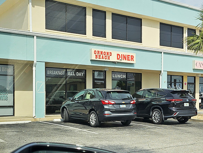 Nothing says "vacation mode activated" like all-day breakfast at a classic diner. The Ormond Beach Diner's aqua exterior is as refreshing as their iced tea.