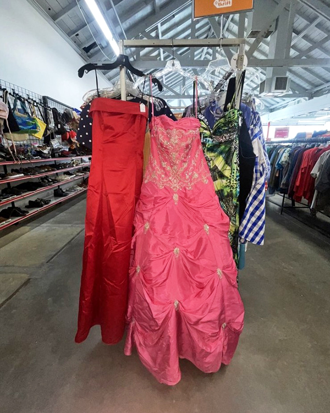 Cinderella moments waiting to happen! These formal gowns hold the ghosts of proms past and the promise of special occasions future.