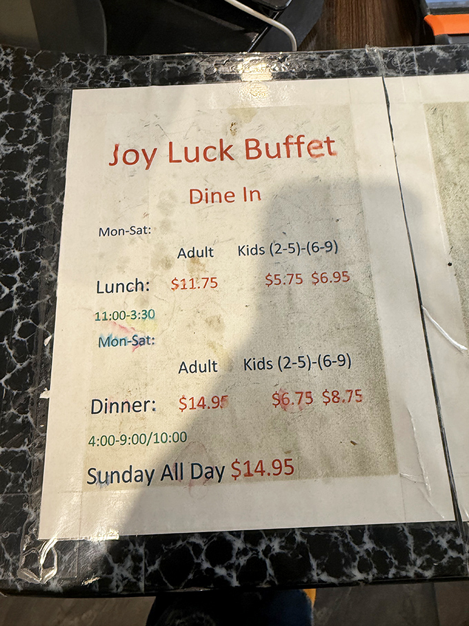 The menu board &ndash; a mathematical equation where time plus hunger equals the best value in town.