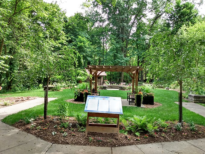 Robin Hill Park's peaceful pergola offers a quiet retreat where nature does the talking and your blood pressure does the dropping.