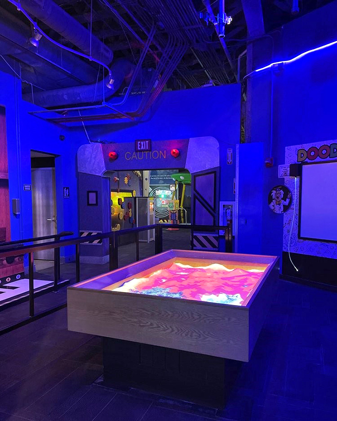 This interactive sand table creates a psychedelic landscape that responds to your touch. Science meets art in a mesmerizing digital playground.