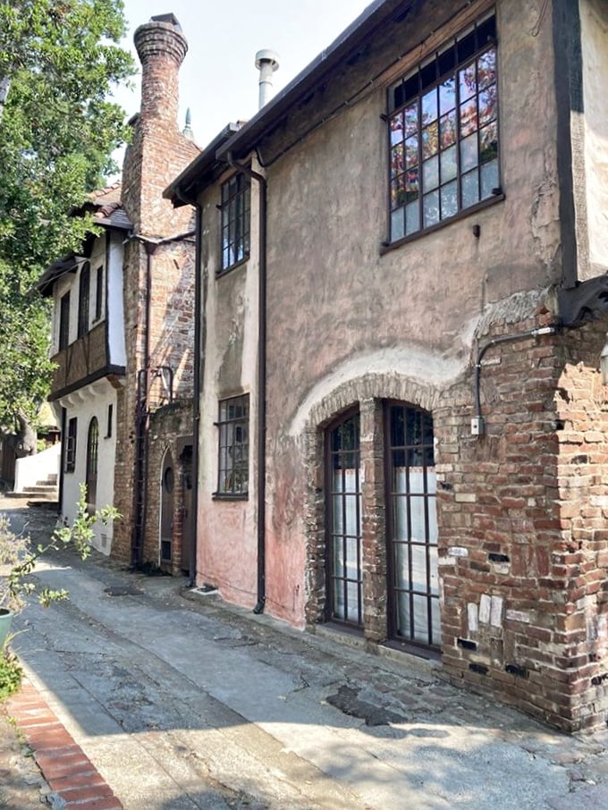 The architectural equivalent of comfort food. Exposed brick peeking through aged stucco creates the perfect patina that no Instagram filter could ever replicate.
