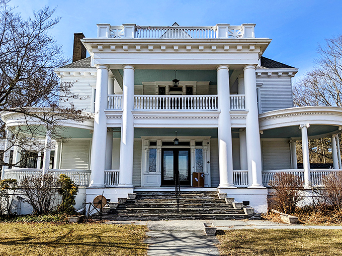 The Columns Museum's grand white pillars aren't just for show &ndash; they're holding up 150+ years of local history and one very famous Lincoln artifact.