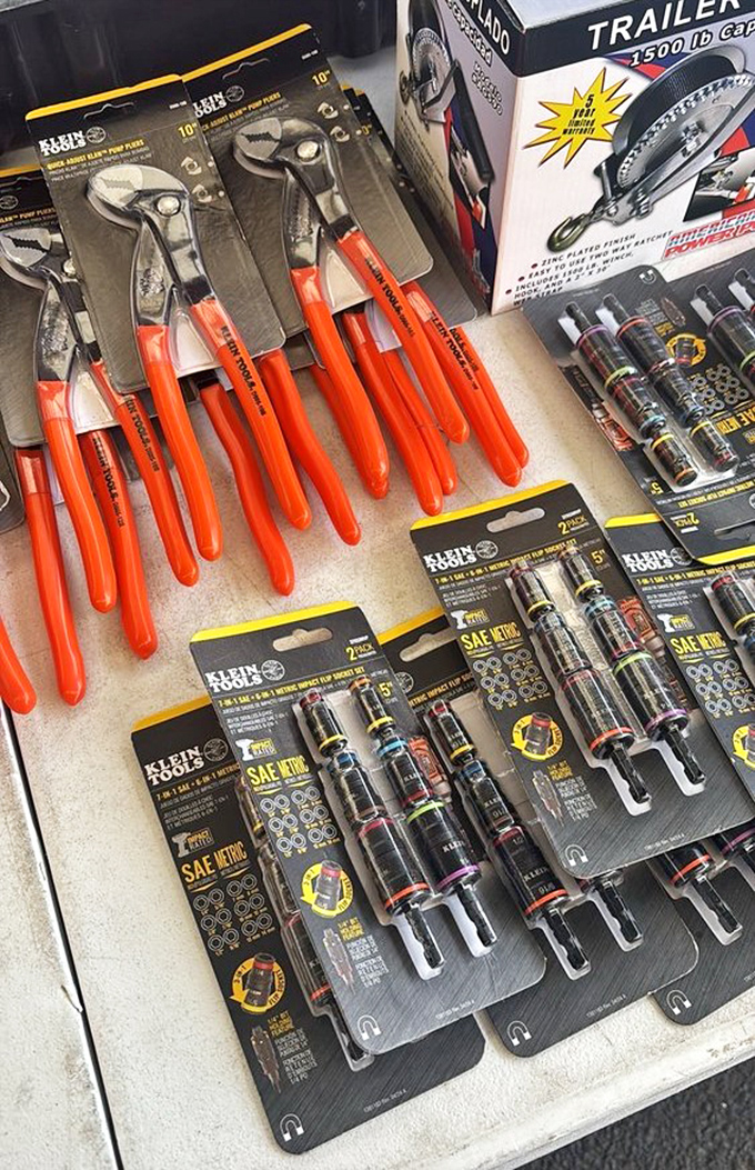 Tool heaven for DIY enthusiasts. These Klein beauties are lined up like soldiers ready to march into your workshop and solve problems you didn't know you had.