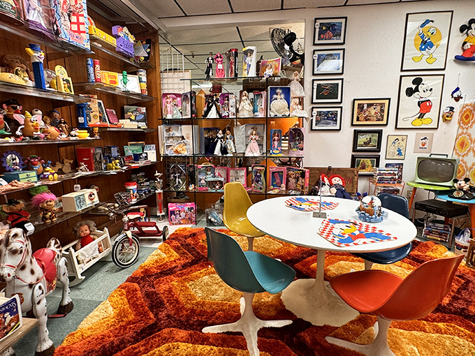 Childhood memories for sale! This toy wonderland makes adults point and exclaim, "I had that!" more than at any family photo album.