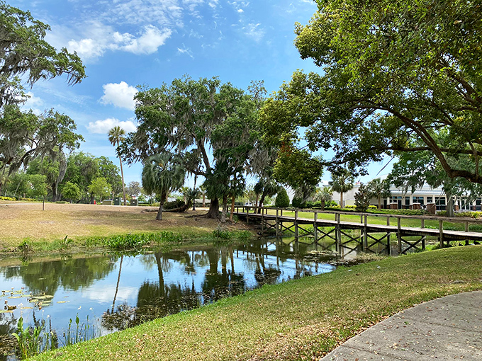 Venetian Gardens offers the kind of serene water views that usually cost millions, but here they're free with every park visit.