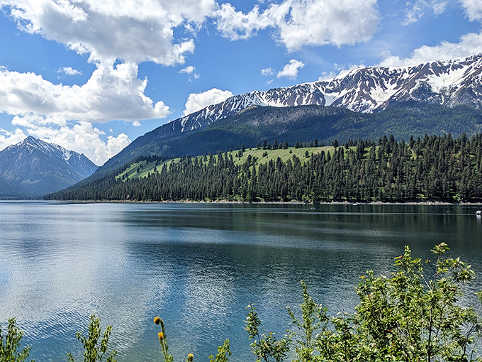 Wallowa Lake mirrors the mountains with such perfection, you'll wonder which way is up. Nature showing off again.