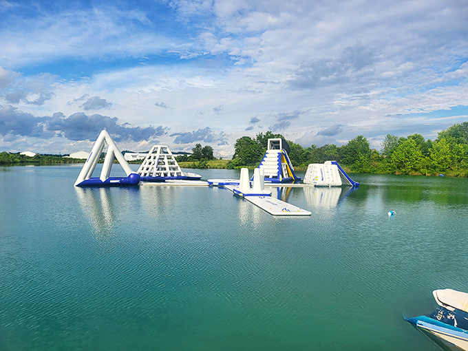 Who needs the Mediterranean when you've got this aquatic playground? Ohio's version of a water villa, minus the passport requirements.