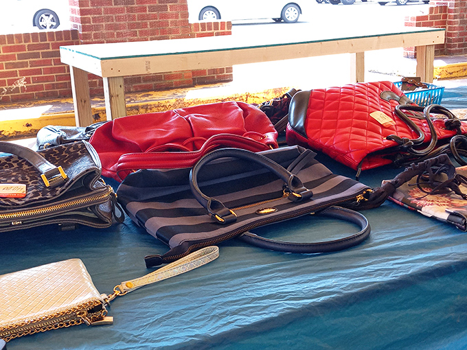 Designer dreams at yard sale prices. These handbags prove that luxury and budget can coexist in perfect harmony.