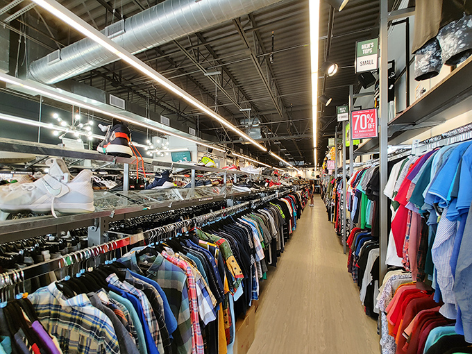 Not your grandmother's thrift store&mdash;aisles wide enough for shopping carts and organized enough to prevent that "searching for a needle in a haystack" panic.