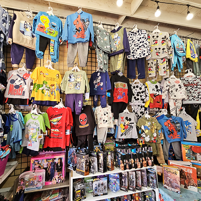 A kaleidoscope of childhood joy &ndash; where Spider-Man, Mickey, and Sonic hang out together waiting for their forever homes.