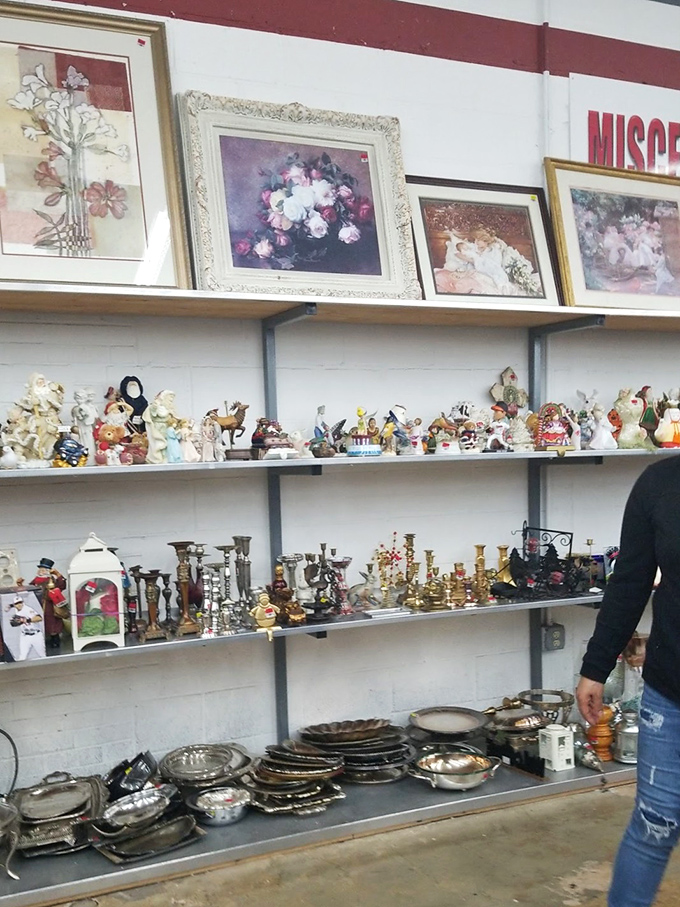 One person's discarded tchotchkes are another's treasure trove. The miscellaneous section is where kitsch meets potential masterpiece.