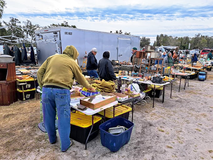 Every table tells a story at Webster's flea market, where yesterday's tools await their second act in the hands of today's DIY enthusiasts.