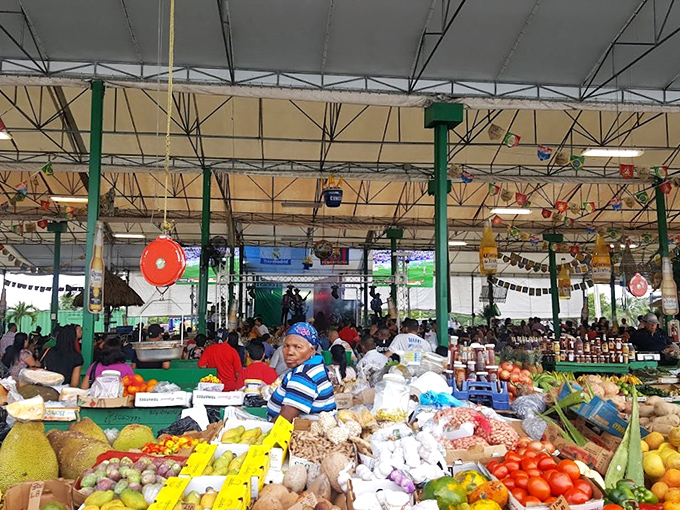 Farm-fresh produce that puts supermarket offerings to shame. This vibrant farmer's market section is where locals score their weekly haul.