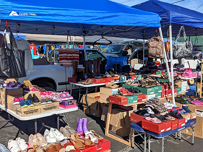 A shoe lover's paradise where $20 can transform your footwear collection. Like Imelda Marcos's closet, but with bargain prices that won't require a presidential salary.