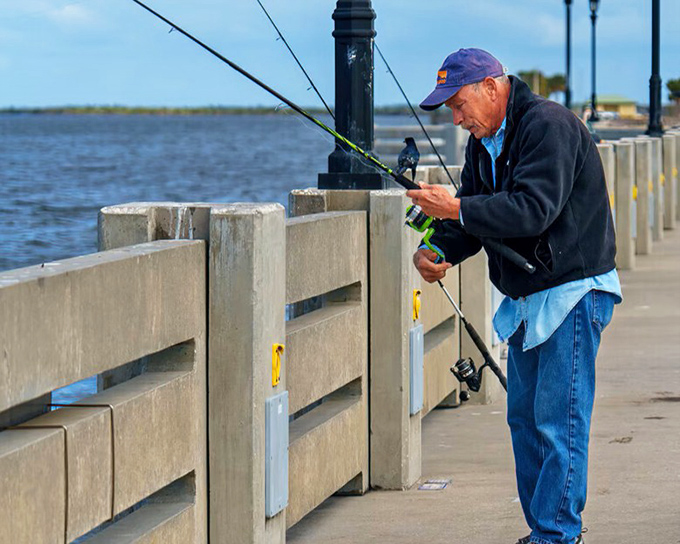 This gentleman has the right idea &ndash; retirement means fishing whenever the mood strikes, no meetings required.