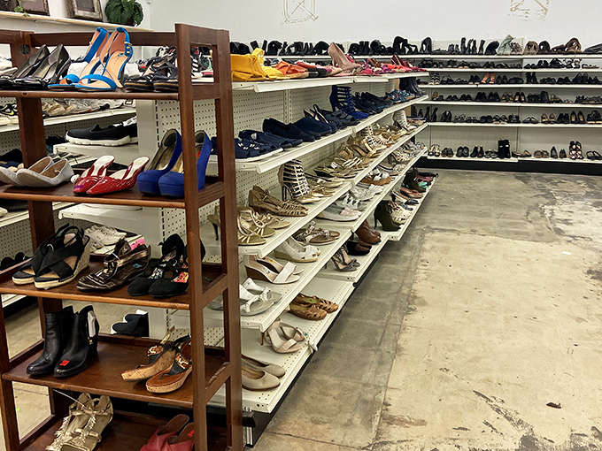 From stilettos to sensible flats, this footwear paradise proves Cinderella wasn't the only one with shoe options.