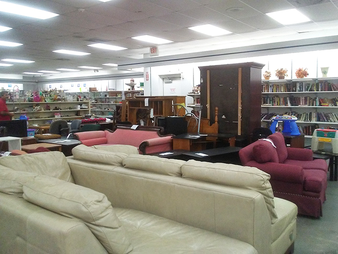 The furniture section: where someone else's "I don't have room for this anymore" becomes your living room's conversation piece.