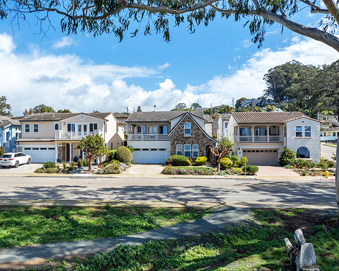 These coastal homes aren't just houses, they're front-row seats to nature's greatest show: the daily dance of fog, sun, and sea.