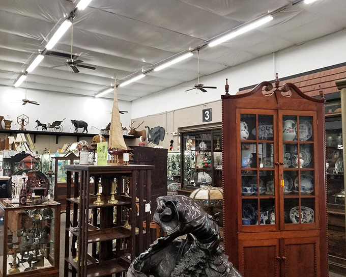 Every corner tells a story. This elegant china cabinet might have witnessed more family dinners than your grandmother's recipe box.