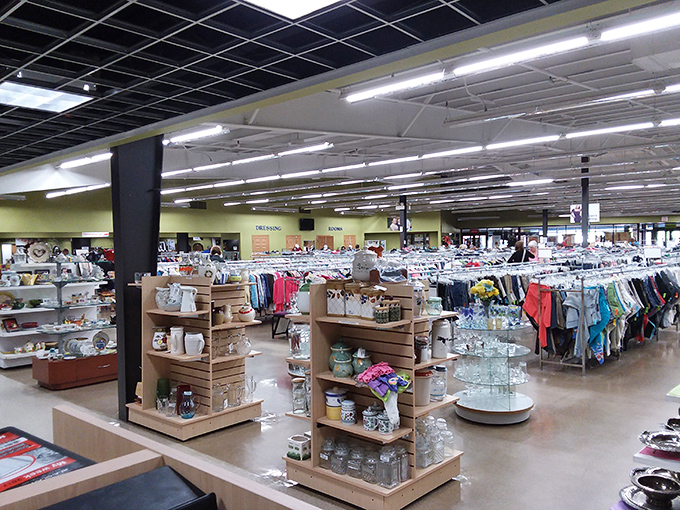 Organized chaos at its finest. The clothing and housewares sections stretch as far as the eye can see, promising discoveries that'll have you texting friends: "You won't believe what I found!"