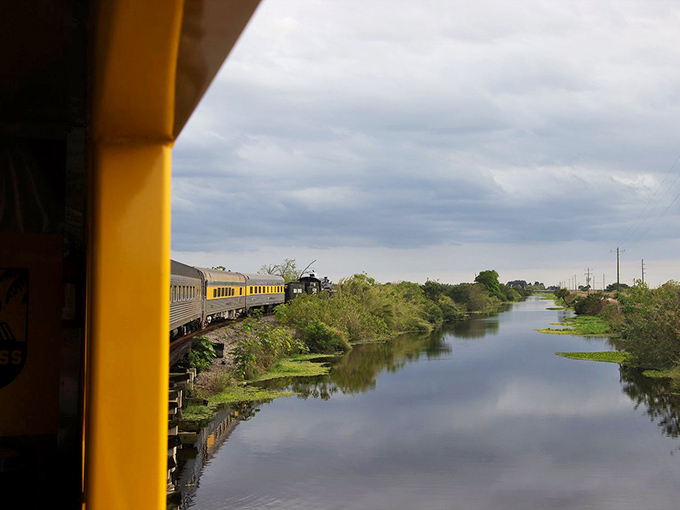 The view from your window seat reveals Florida's natural waterways, a refreshing alternative to the interstate highways most visitors experience.