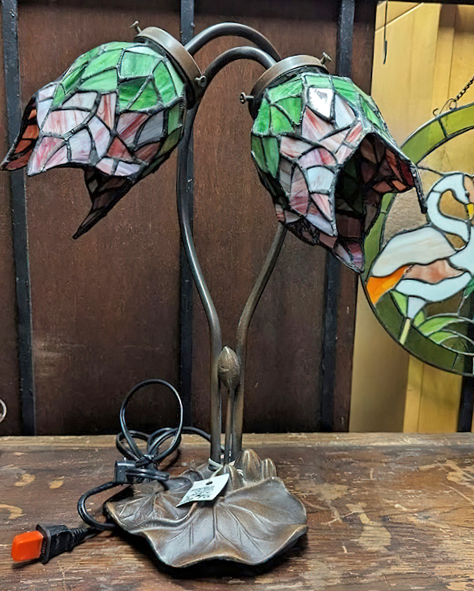 This Tiffany-style lily pad lamp transforms ordinary light into art. When was the last time your home lighting made you gasp?