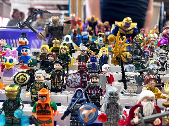A tiny plastic army ready for action! These LEGO minifigures prove that sometimes the biggest personalities come in the smallest packages.