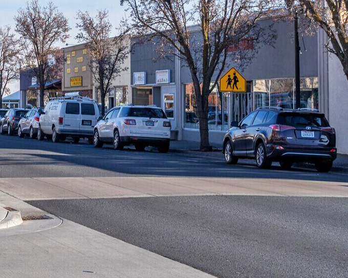 Local shops line Hermiston's walkable downtown, where finding a parking spot isn't an Olympic sport like in Portland.