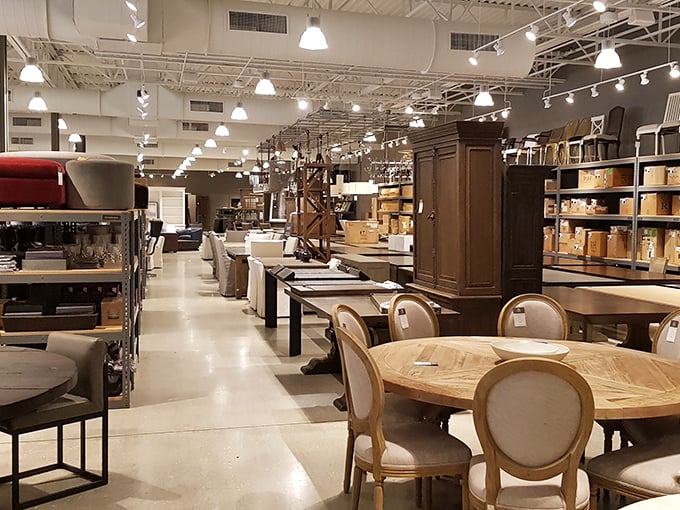 Pottery Barn Outlet's elegant displays make you wonder if your home has been underachieving all these years. Time for an intervention!