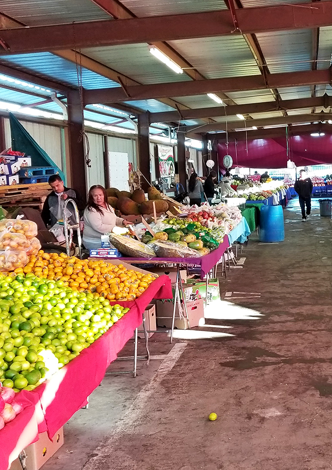 A produce paradise where mountains of limes and fresh vegetables create a kaleidoscope of colors that would make any chef weak at the knees.