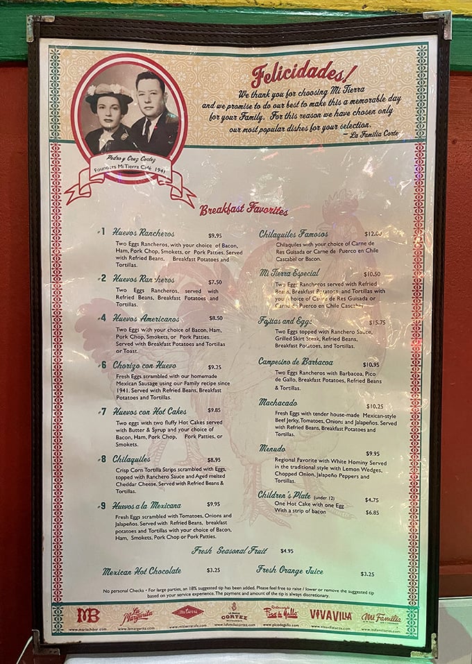 This menu isn't just a list of dishes&mdash;it's a family album, complete with founding photos and generations of recipes that have stood the test of time.